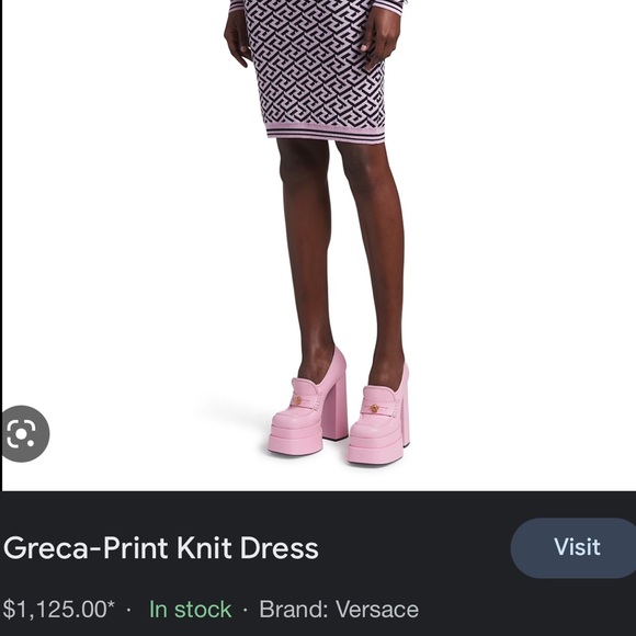 Versace | Dresses | Versace La Greca Knit Dress | Poshmark